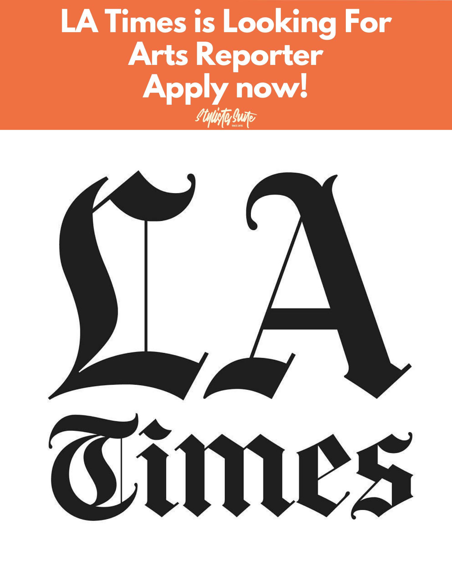 LA Times Has A New Opening For Arts Reporter. You Should Apply ...